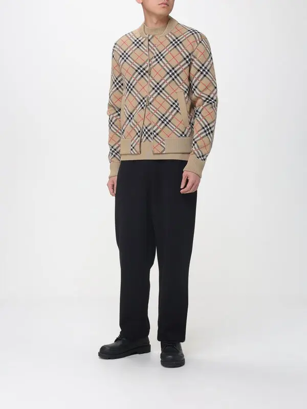 Burberry Crewneck Pullover In Vintage Check