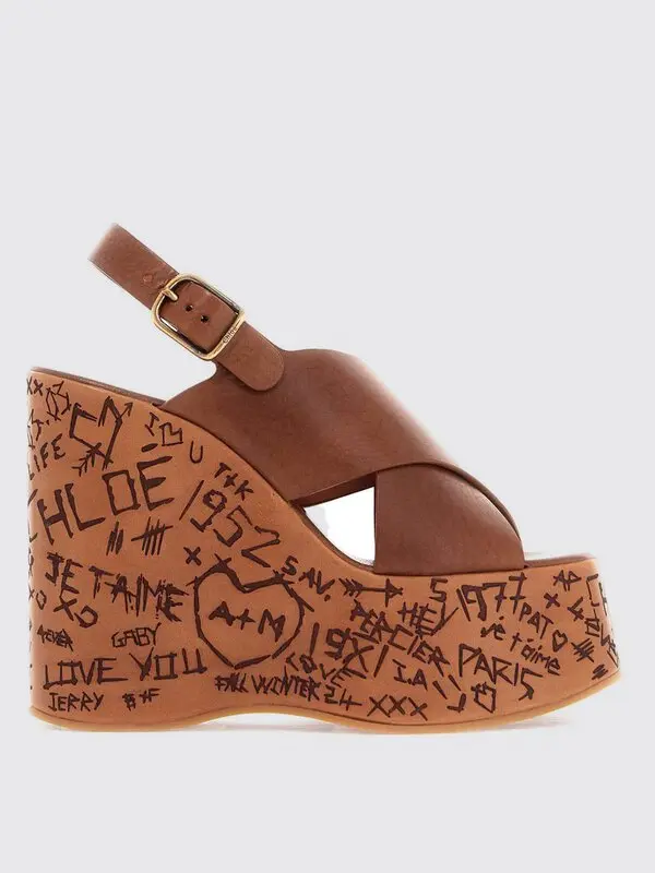Chloé Heeled Sandal - Brown