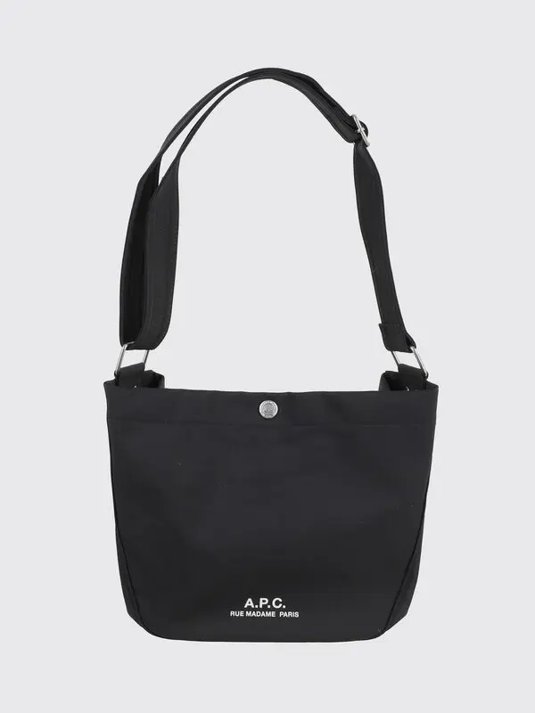 A.p.c. Journal Canvas Bag - Black