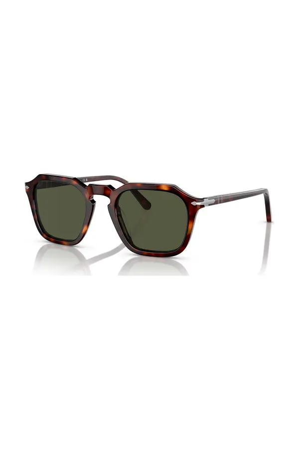 Persol Tortoise Square Frame Sunglasses - Green
