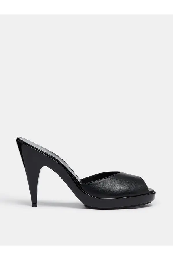 Le Monde Beryl Kim Sion Cherry Mule / Leather - Black