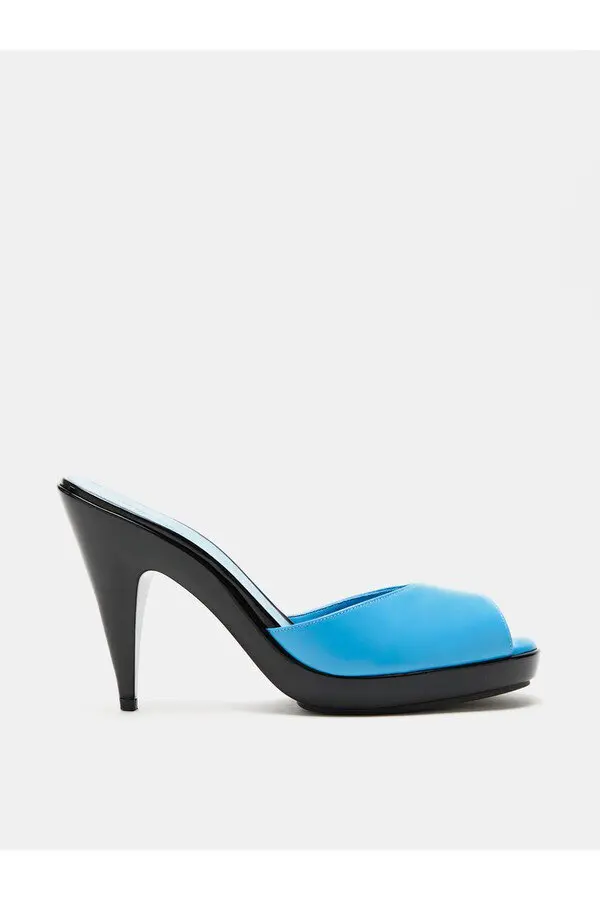 Le Monde Beryl Kim Sion Cherry Mule / Azur Leather - Blue