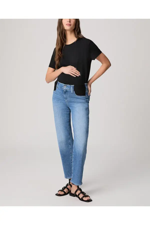 Paige Mason Ankle Maternity Jean - Denim