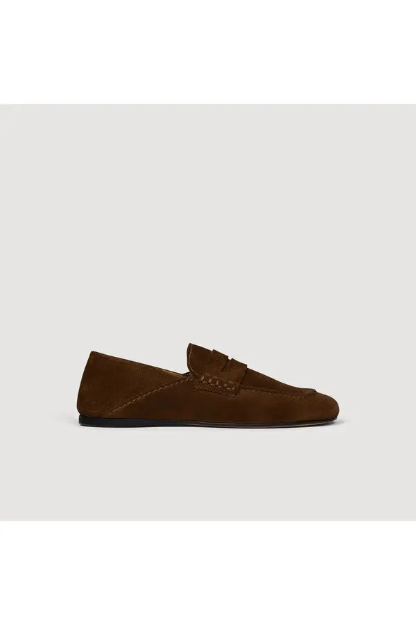 Sandro Suede Loafers