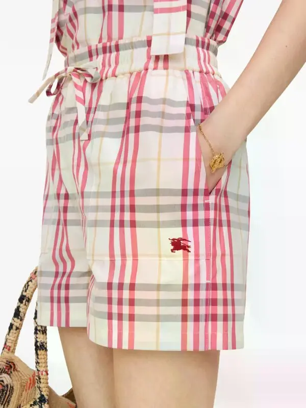 Burberry Check Cotton Shorts