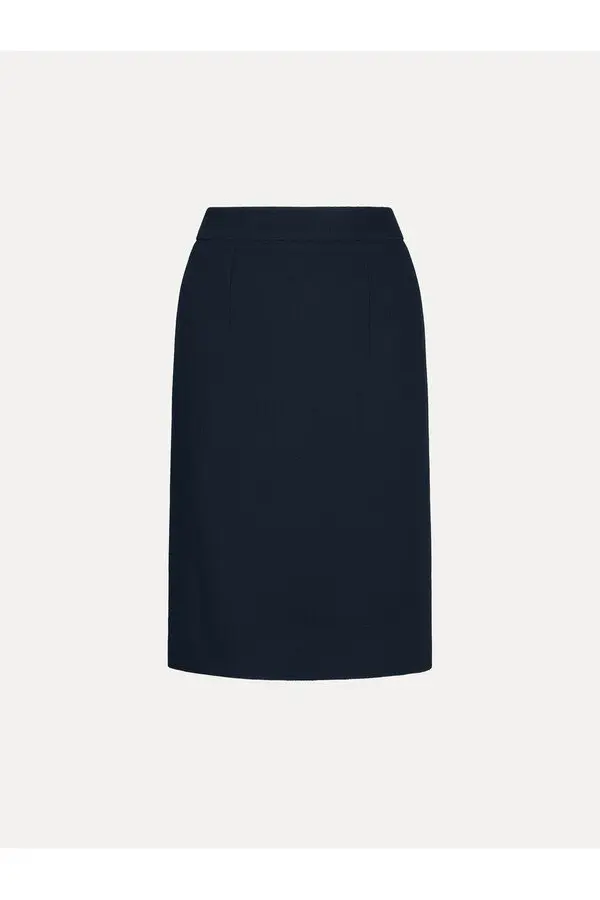 Oscar De La Renta Wool-blend Pencil Skirt - Red