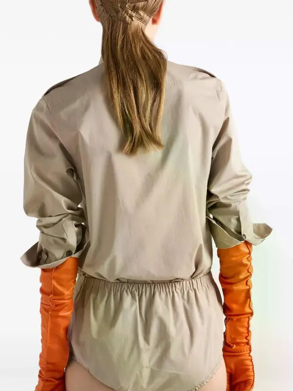 Prada Poplin Boy Shorts - Neutrals