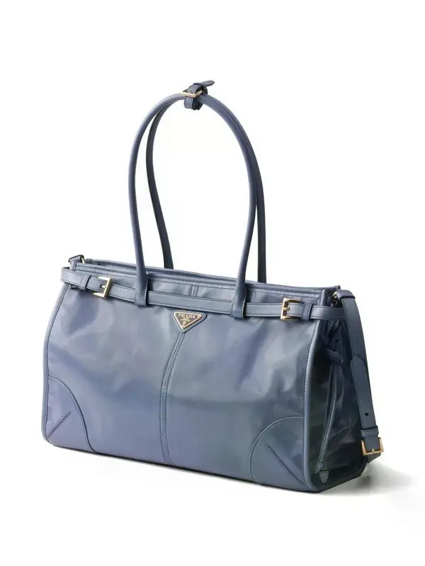 Prada Bonnie Large Leather Handbag - Blue