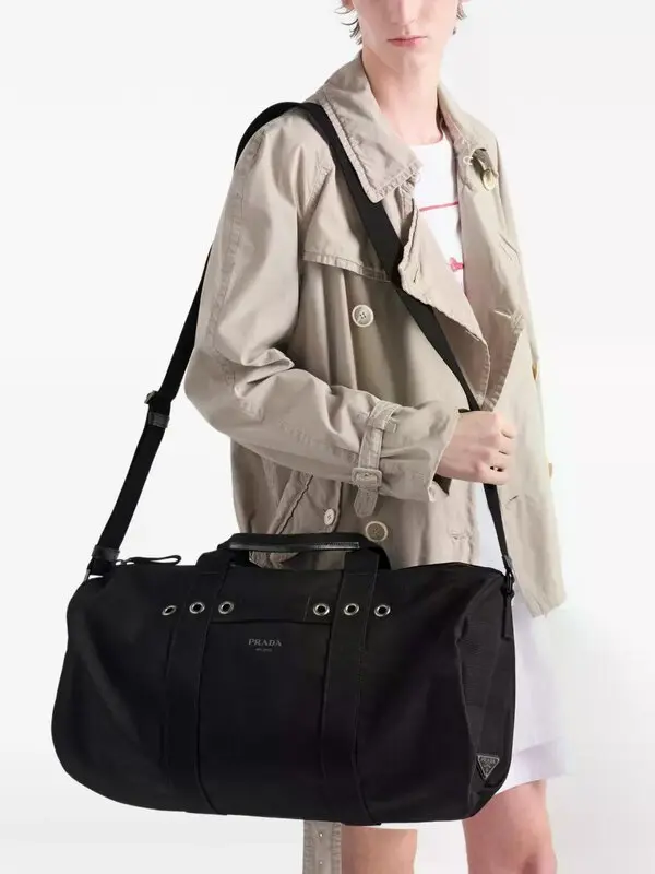 Prada Canvas Duffel Bag - Black