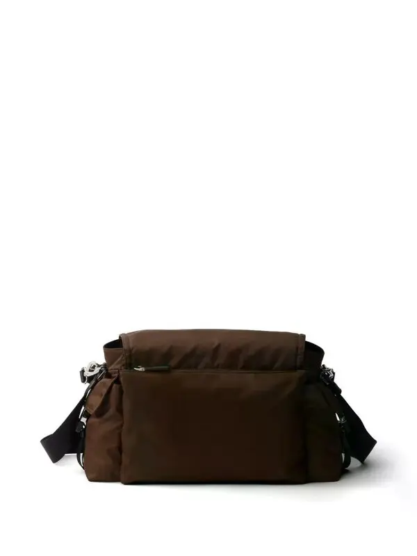 Prada Re-nylon And Leather Explore Bag - Brown