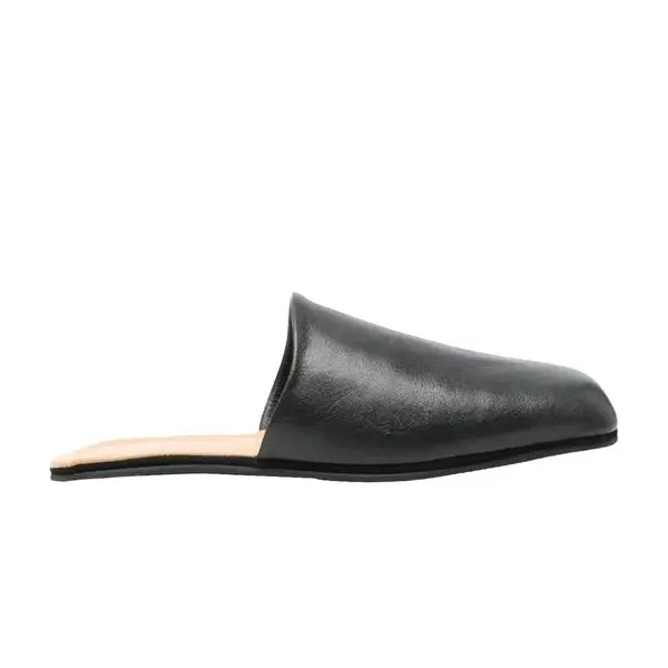 Our Legacy Cigarr Slipper 'sombre Satin Bovine - Black