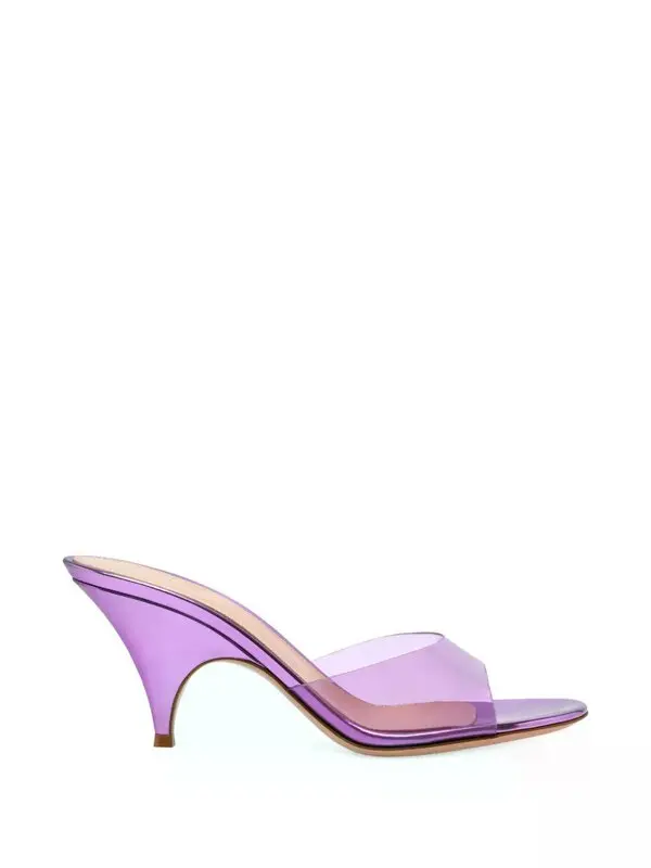 GIANVITO ROSSI Sofia Heel Mules - Purple