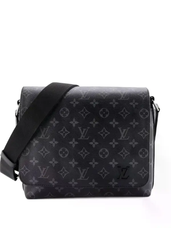 LOUIS VUITTON District Messenger Bag Monogram Eclipse Canvas Pm