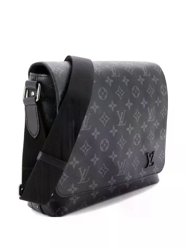 LOUIS VUITTON District Messenger Bag Monogram Eclipse Canvas Pm