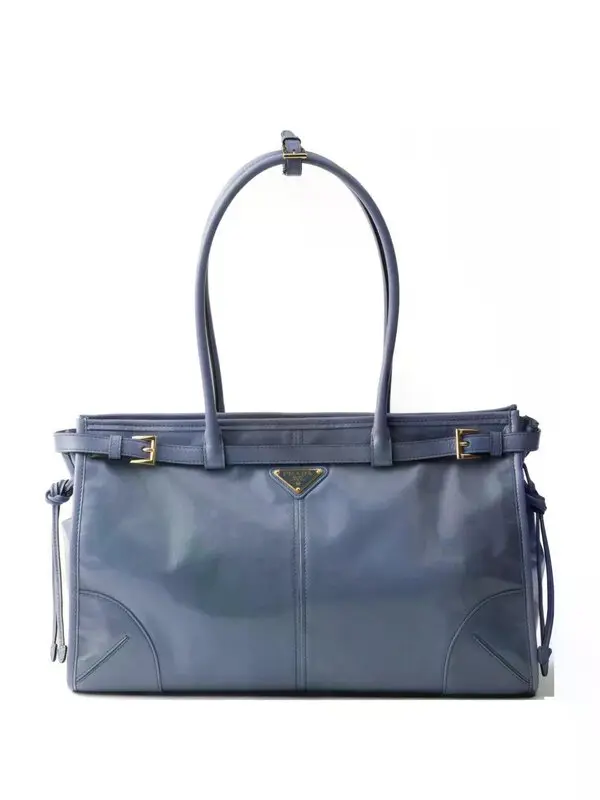 Prada Bonnie Large Leather Handbag - Blue