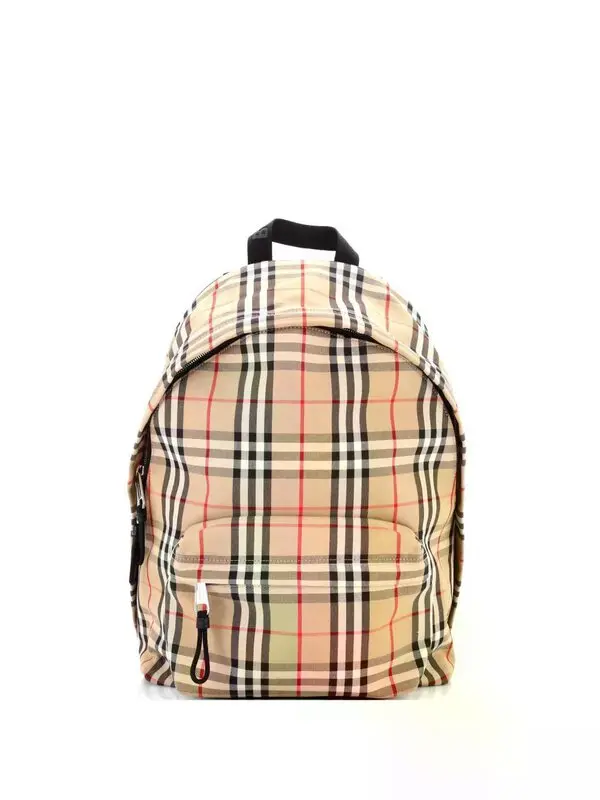 Burberry Jett Vintage Check Canvas Medium Backpack - Brown