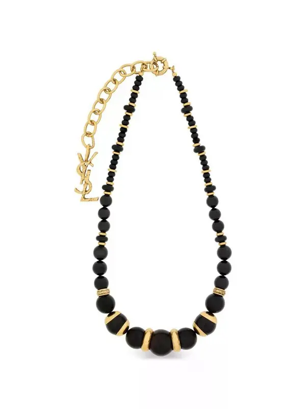 Saint Laurent Loulou Beaded Necklace - Gold