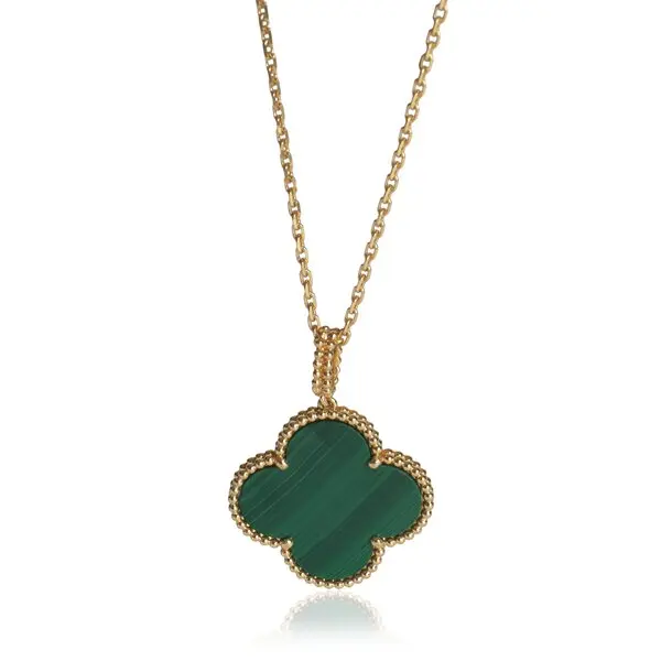 Van Cleef & Arpels Yellow Gold Malachite Magic Necklace - Yellow_gold