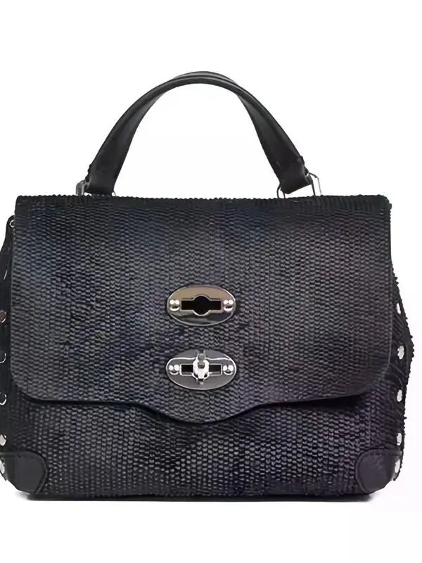 ZANELLATO Studded-embellishment Tote Bag With Turn-lock - Black