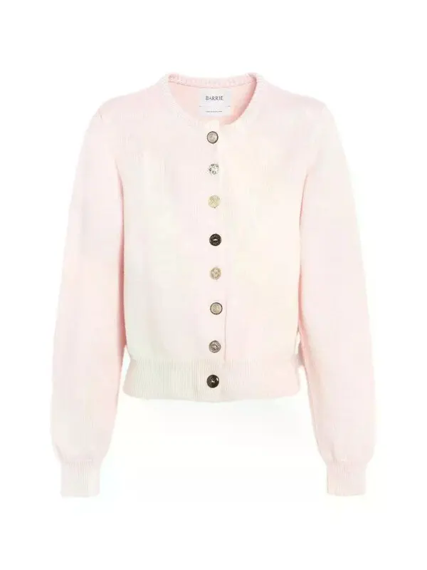 BARRIE Jewelled Buttons Cardigan - Pink