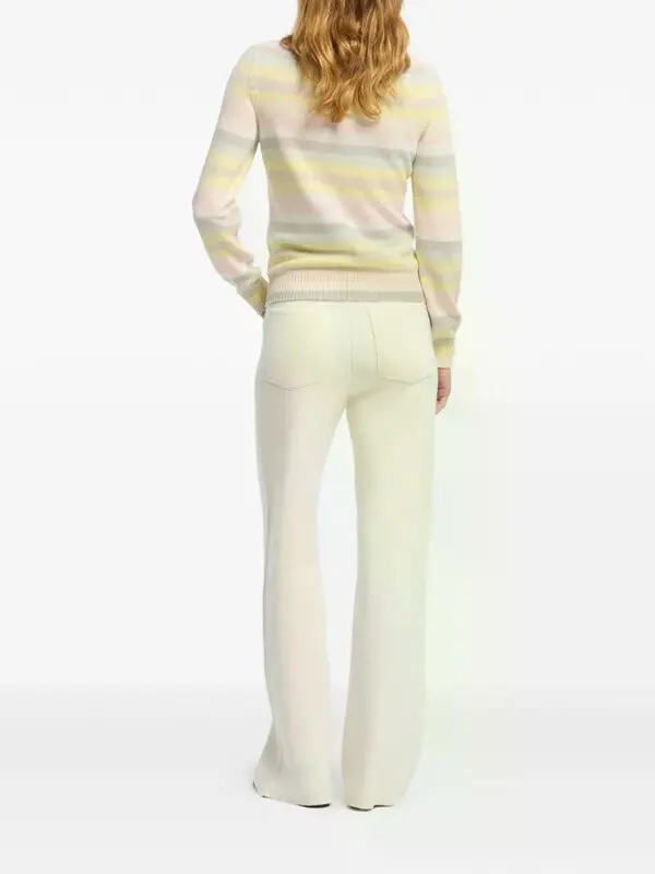 BARRIE Striped Round-neck Jumper