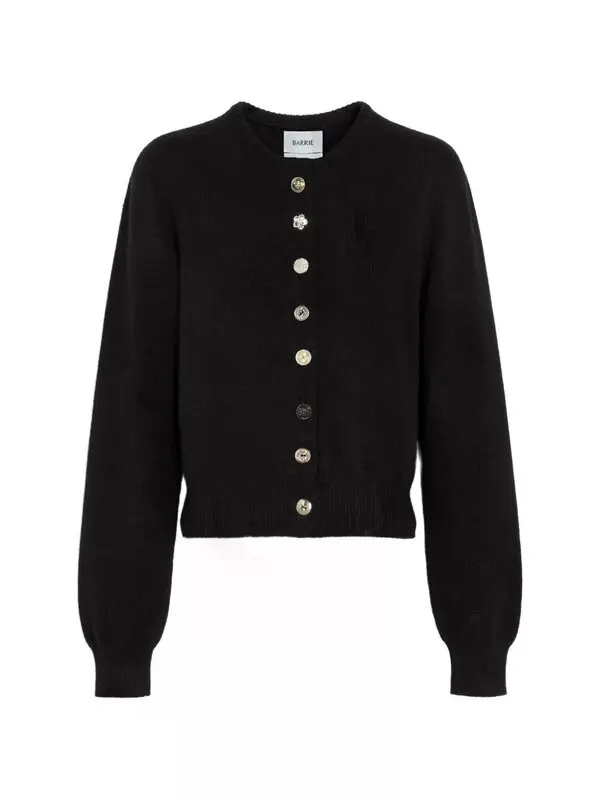 BARRIE Jewelled Buttons Cardigan - Black