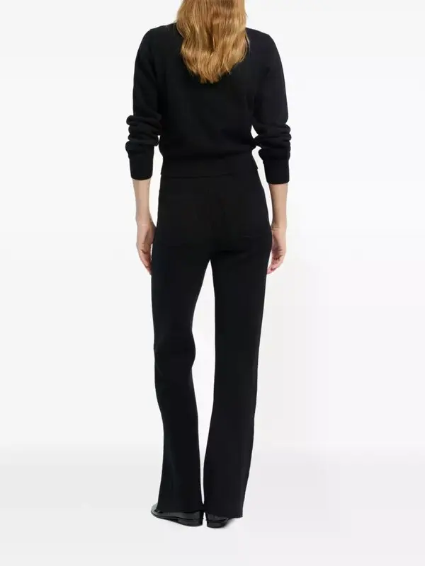 BARRIE Jeweled Button Cashmere Cardigan - Black