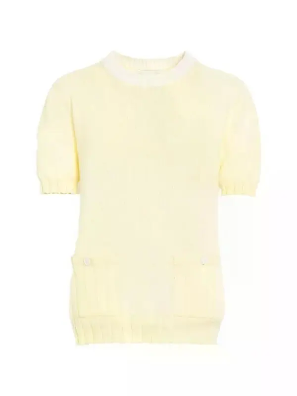 BARRIE With Ribbed Detailing Top - Yellow