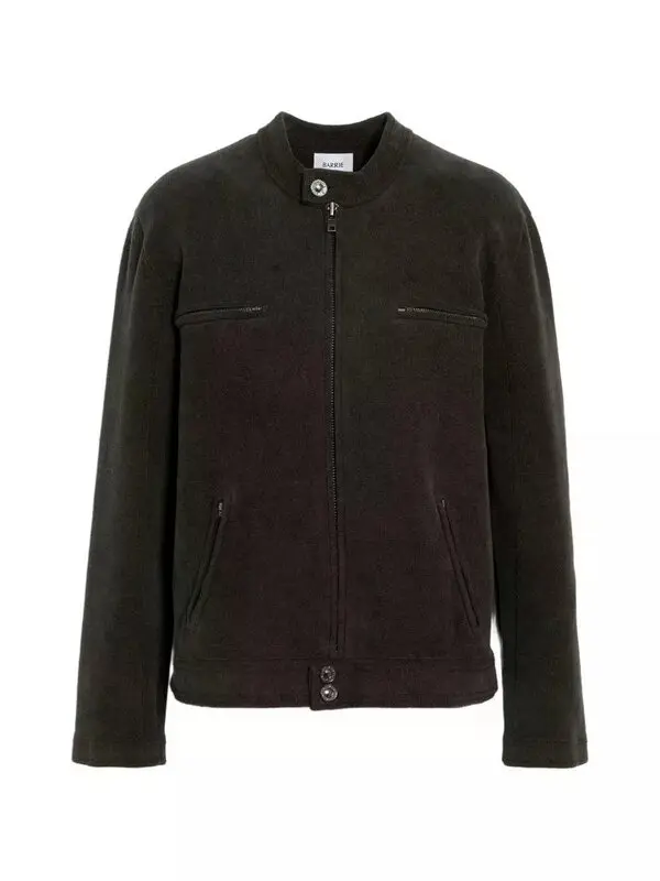 BARRIE Suede Effect Zip Jacket