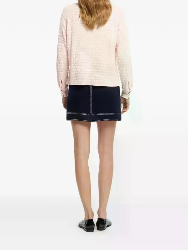 BARRIE Embossed Knitwear Shirt