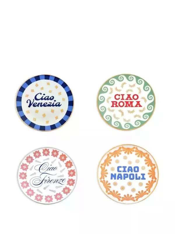BITOSSI HOME City´s Printed Plate - White