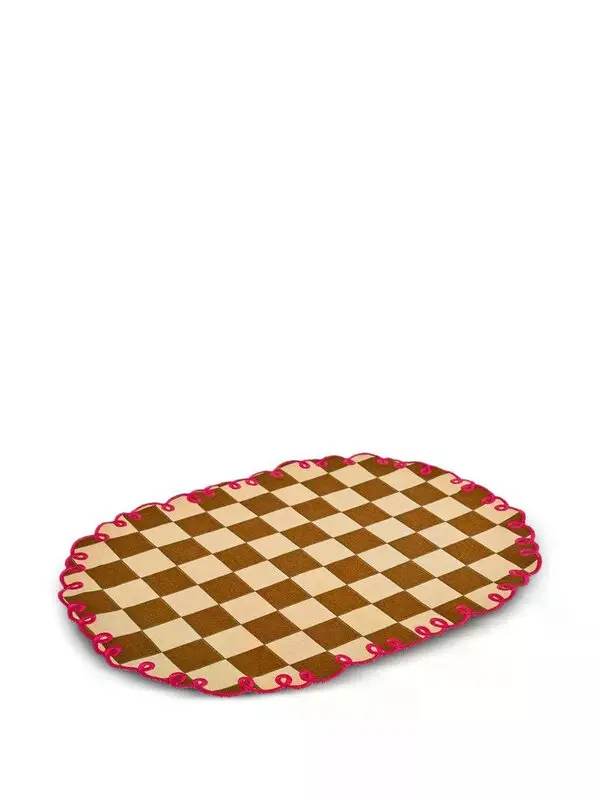 BITOSSI HOME Checkerboard Scalloped Placemats