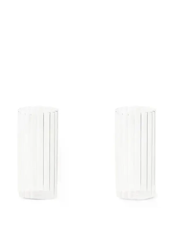 BITOSSI HOME Ribbed Glasse - White