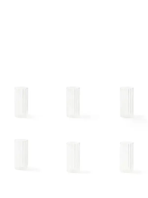 BITOSSI HOME Ribbed Glasse - White