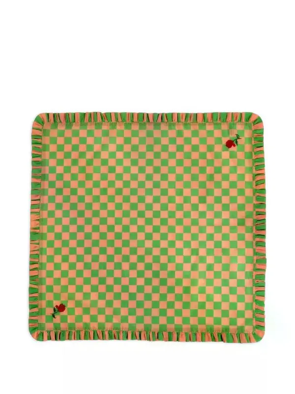BITOSSI HOME Checked Ruffled Placemat