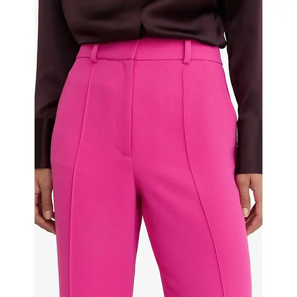 REISS Flared-leg Stretch-woven Trousers