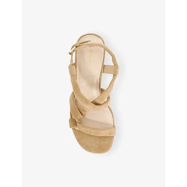 DUNE Motivating Suede Heeled Sandals