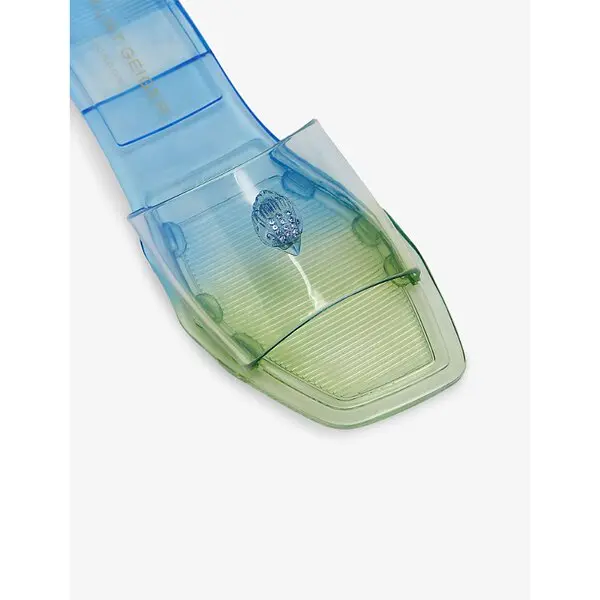 Kurt Geiger Maddison Vinyl Slides - Blue Other