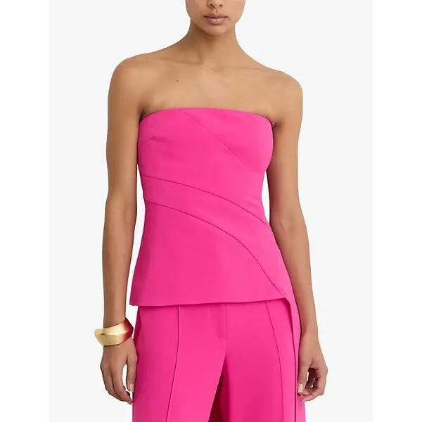 REISS Drape-detail Occasion Top