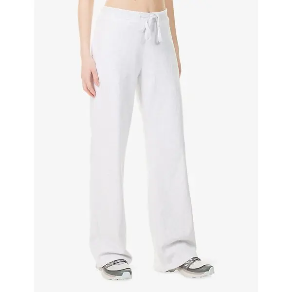 ENTIRE STUDIOS Low-rise Straight-leg Cotton Jogging Bottoms - Heather Grey