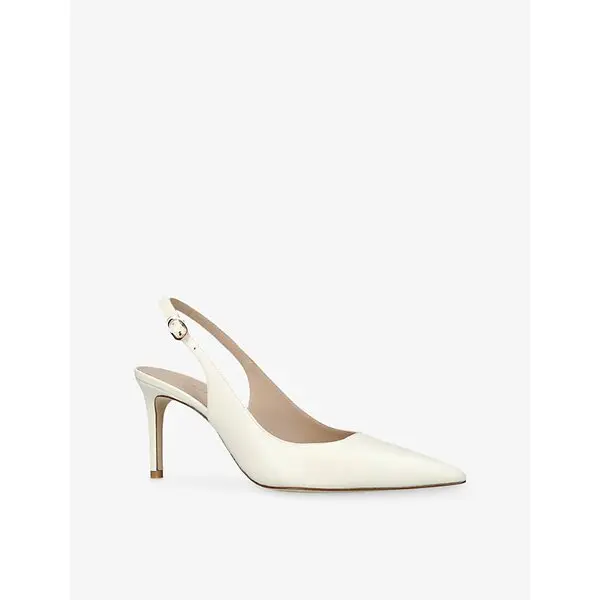 STUART WEITZMAN Power Leather Slingback Pumps