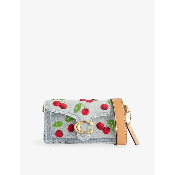 COACH Cherry Tabby 20 Denim Shoulder Bag