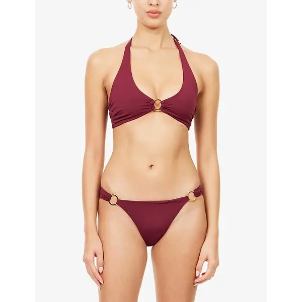 AWAY THAT DAY Sorrento Ring-hardware Bikini Top