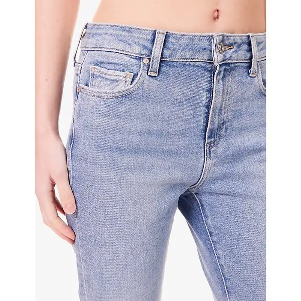Paige Mason Crop Bootcut-leg Denim Jeans - Divine