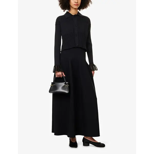 CFCL High-rise Knitted Midi Skirt - Black