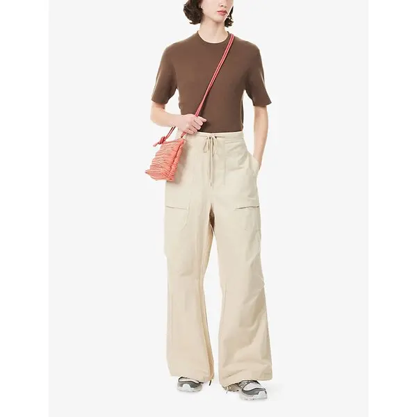 ENTIRE STUDIOS Barren Wide-leg Cotton Cargo Trousers - Off White