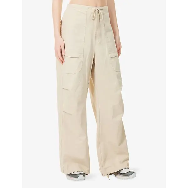 ENTIRE STUDIOS Barren Wide-leg Cotton Cargo Trousers - Off White