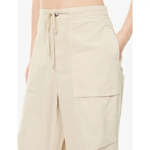 ENTIRE STUDIOS Barren Wide-leg Cotton Cargo Trousers - Off White