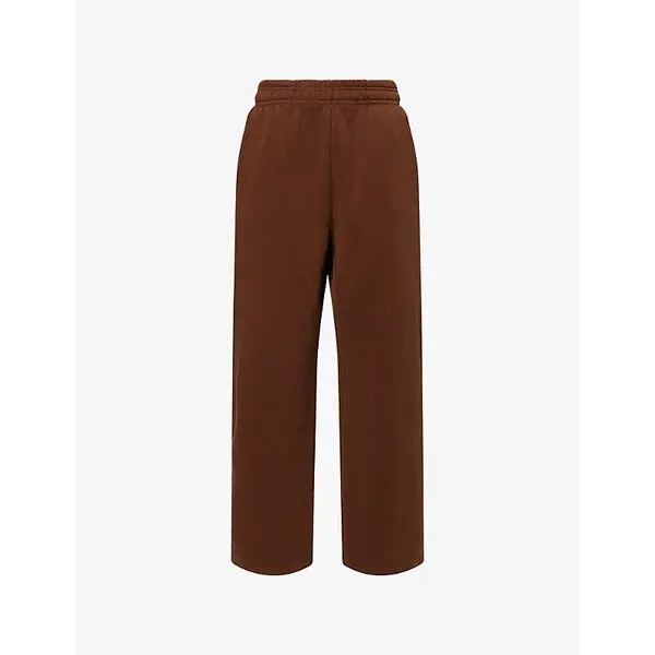 ENTIRE STUDIOS Straight-leg Relaxed-fit Cotton Jogging Bottoms - Brunette