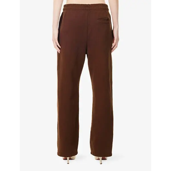ENTIRE STUDIOS Straight-leg Relaxed-fit Cotton Jogging Bottoms - Brunette